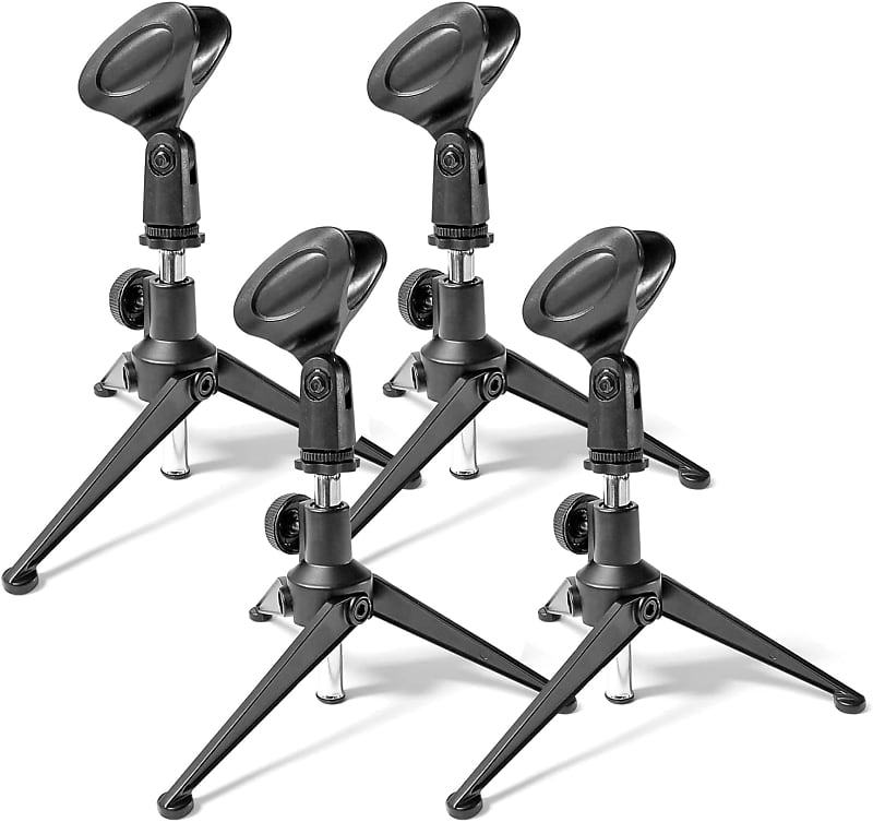 AxcessAbles CM-219 Tripod Desktop Microphone Stand with Mic | Reverb