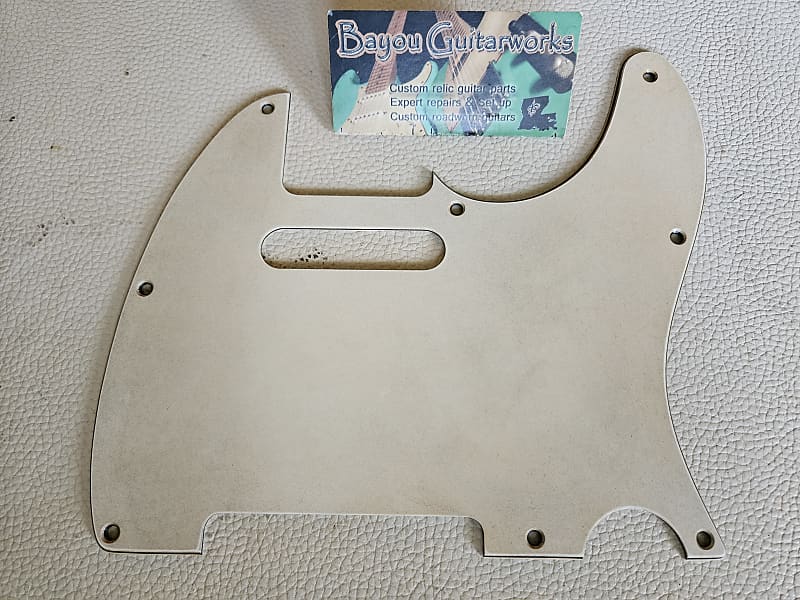 Fender Telecaster Parchment 3ply Pickguard Aged Relic | Reverb