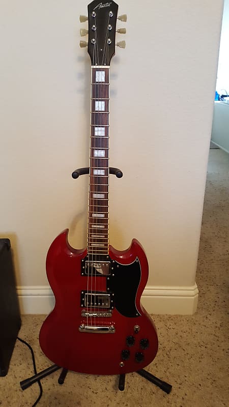 Austin SG 2009-2010 Cherry Red | Reverb