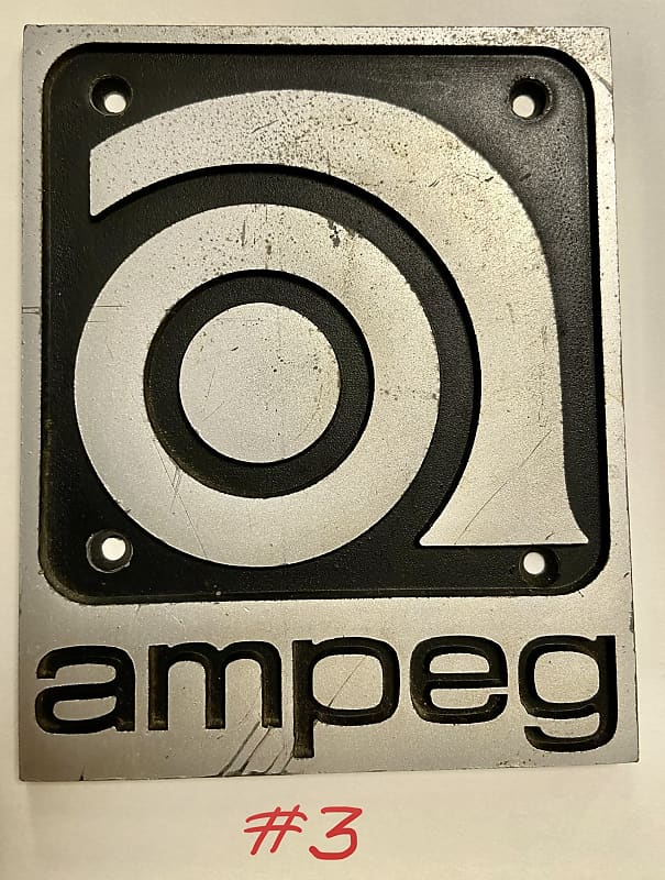 Ampeg Badge/Logo ca. 1969-1972 * Cast Metal | Reverb