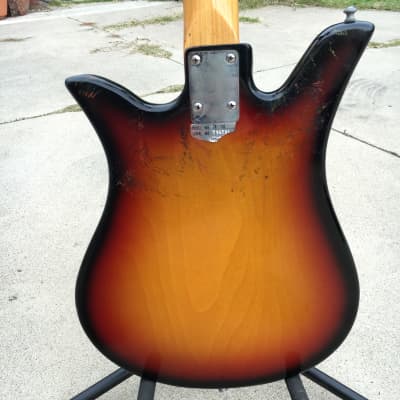 Kay EB-110 sunburst bass 1965 Teisco Del Ray | Reverb