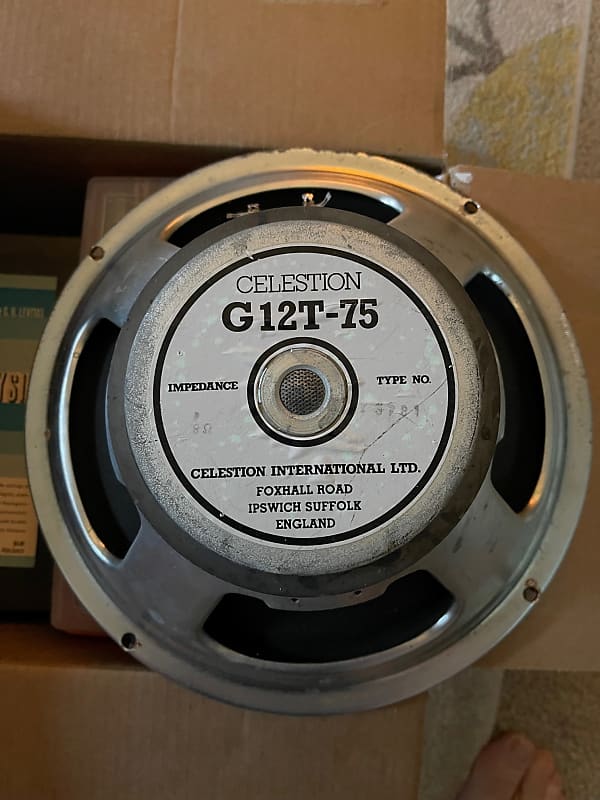 Vintage Celestion G12T-75 Guitar Speaker, 8 ohms T-3781 | Reverb