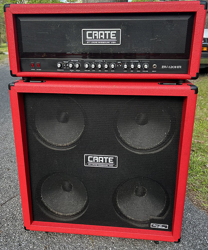 Crate BV-120HR Sammy Hagar Signature Red Voodoo Half Stack | Reverb