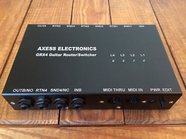 Axess Electronics GRX4 MIDI router/loop switcher - custom | Reverb