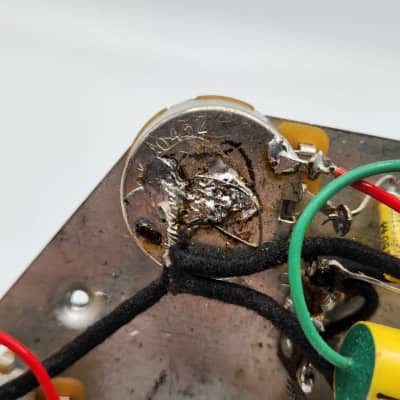 1979 Gibson Control Panel, Pots & Can (Came from Gibson LP | Reverb