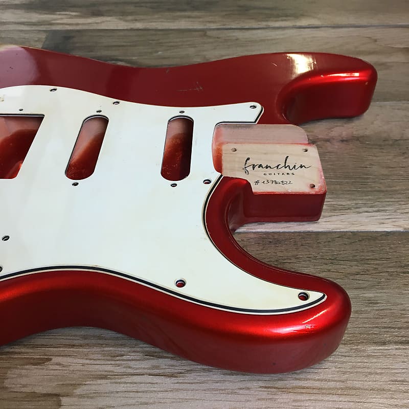 Franchin Mercury guitar body CANDY APPLE RED nitro | Reverb Australia