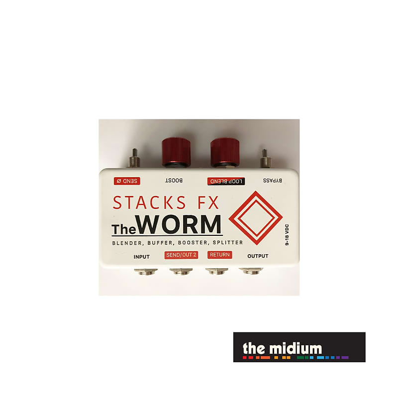 Stacks FX The Worm blender buffer booster splitter pedal | Reverb