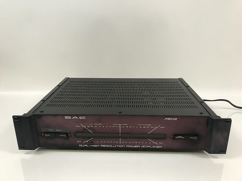 SAE A202 High Resolution Power Amplifier 100 WPC Works Well | Reverb