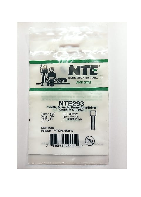 NTE293 Transistor Brand New in Sealed Package | Reverb