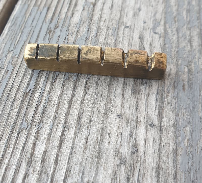 None Brass Bridge Vintage 1970s Brass | Reverb Australia