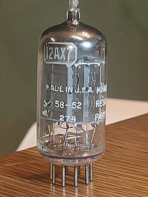 12AX7 RCA Tall Plate/Full "D" Getter/1958 MaxiPreamp2/TV-7 | Reverb