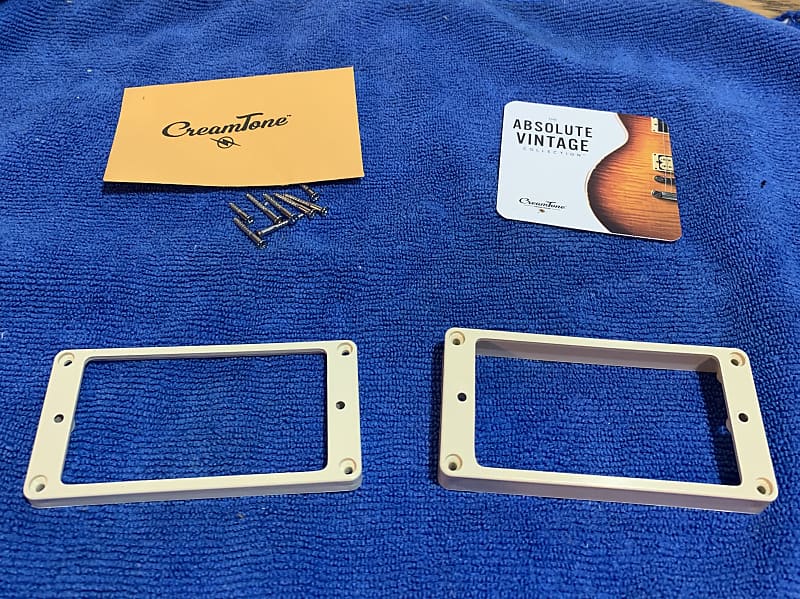 Creamtone Bone White Cream M-69 Pickup Rings | Reverb