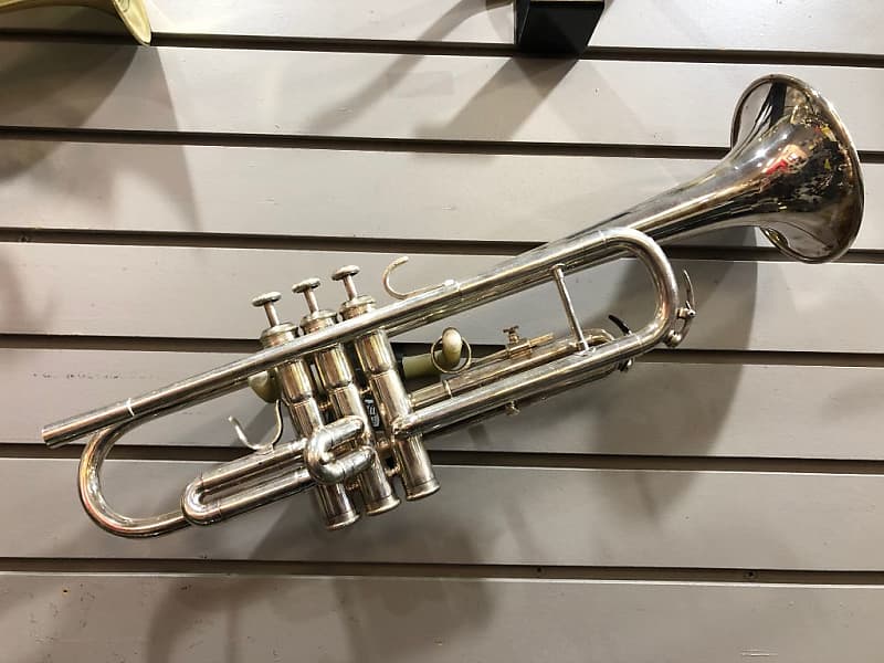 Besson 709 silver Trumpet with Case and Mouthpiece | Reverb