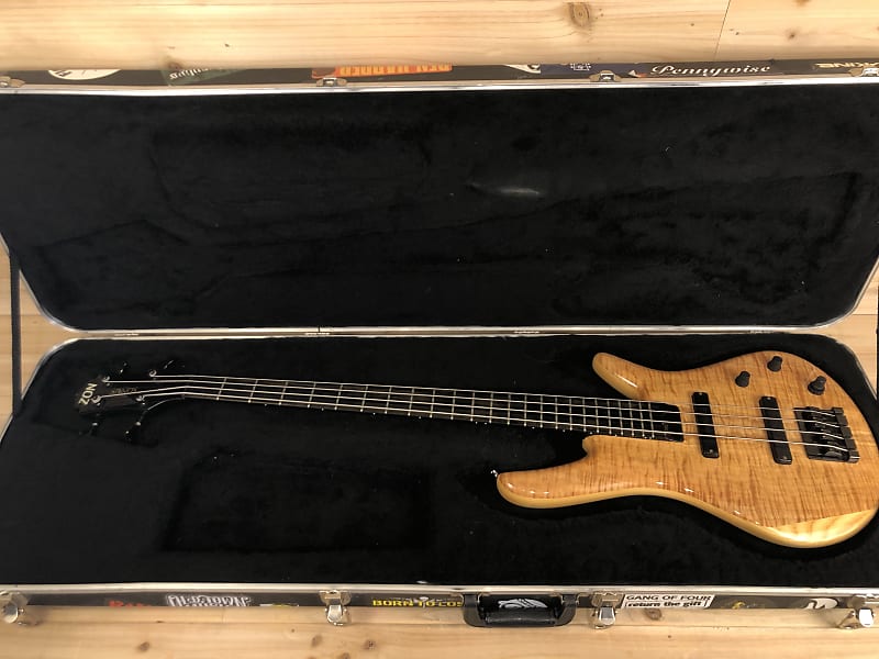 Zon Sonus USA 4 string Flame Maple Top Graphite neck | Reverb