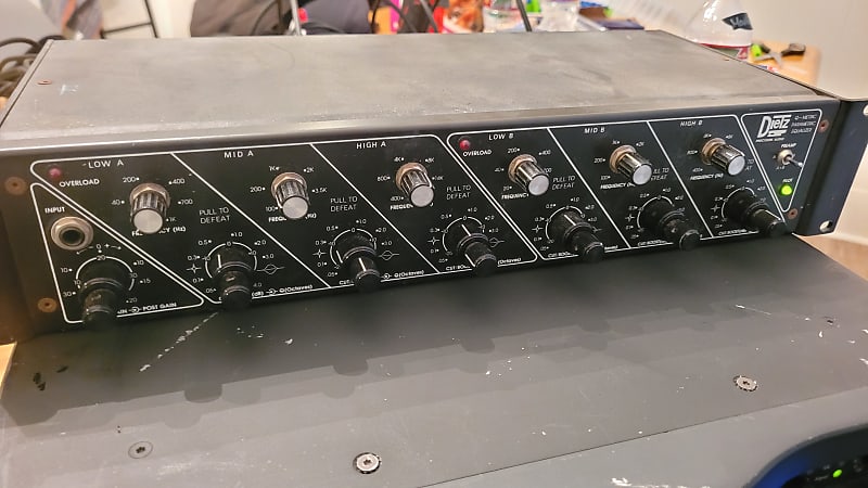 Dietz Q-Metric Parametric Equalizer, Eq, 2 Channel 3 Band, | Reverb