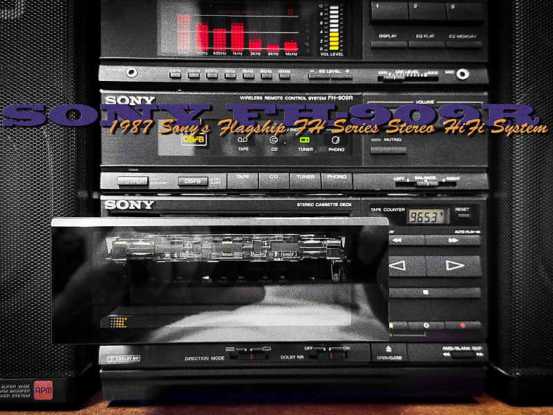 SONY FH-909R 🌈RaRe🌈 Flagship Vintage Cassette Stereo System | Reverb