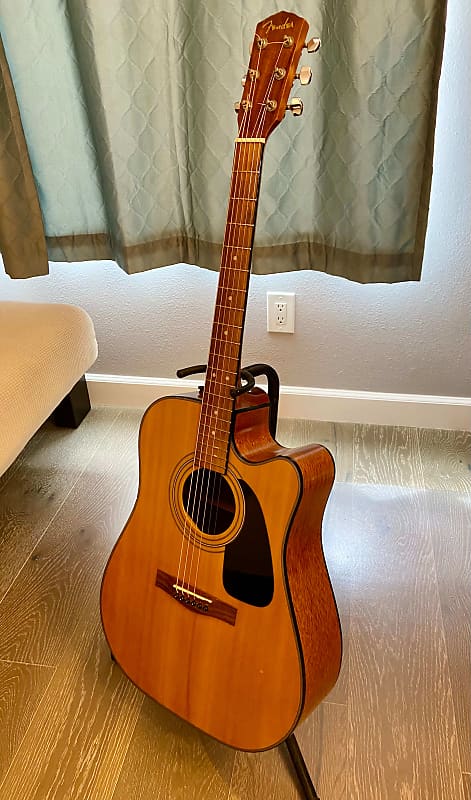 Fender DG-10-CE Natural 2000’s w/Hardshell Case - Great | Reverb