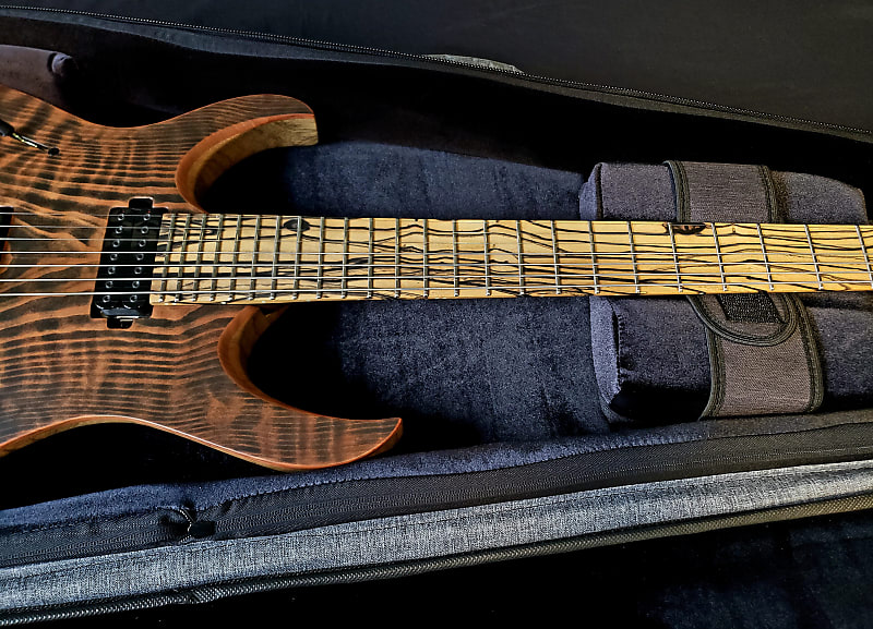 Mayones Duvell Elite 7 Baritone 27 LH Left Handed CURLY | Reverb