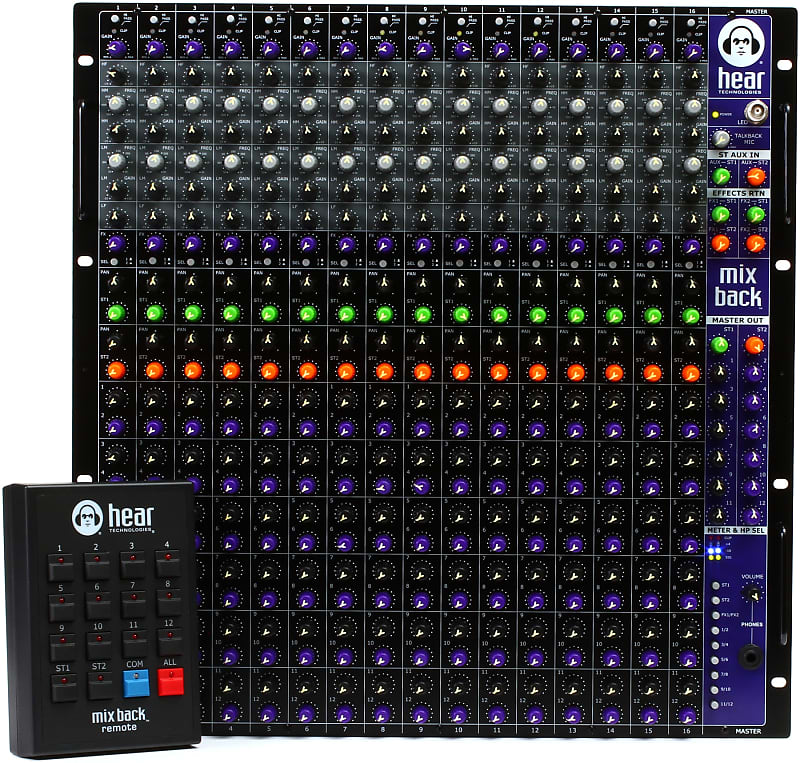 Hear Technologies Mix Back 16-channel Monitor Mixer | Reverb