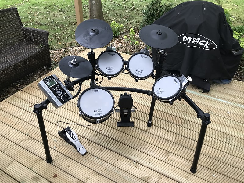 Roland TD-9 V Drum Electric Drum kit Matt Black | Reverb