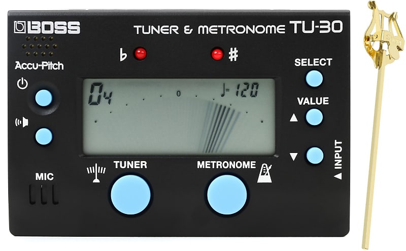Boss TU-30 Metronome and Tuner Bundle with Yamaha YAC 1510G | Reverb