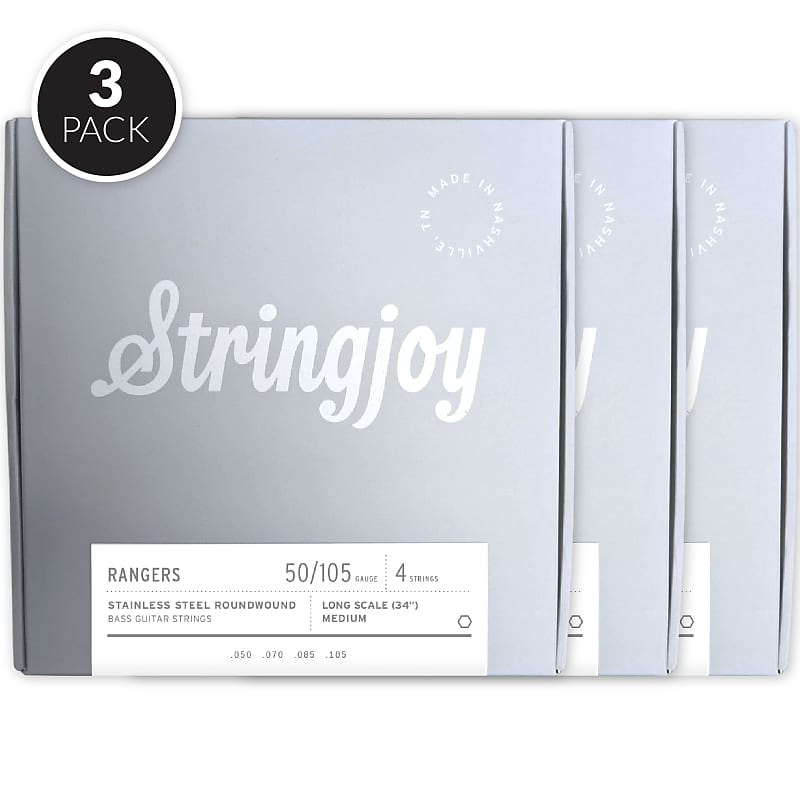 Stringjoy Rangers | Medium Gauge (50-105) 4 String Long Scale | Reverb