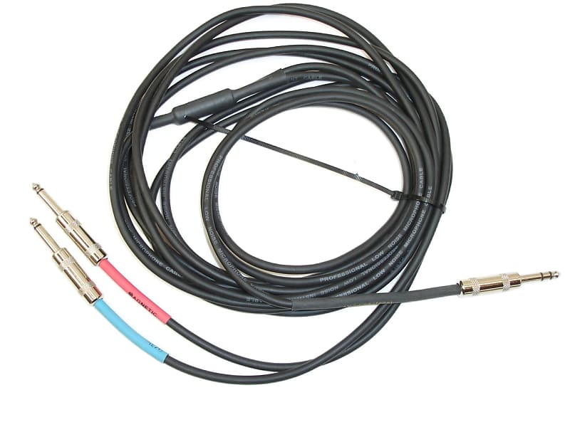 Brian Moore Low Noise Stereo Instrument Y-Cable 1/4"TRS-Dual | Reverb