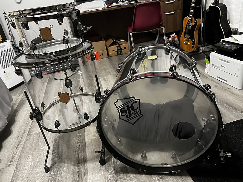 SJC Custom Drums 2017 - Acrylic | Reverb