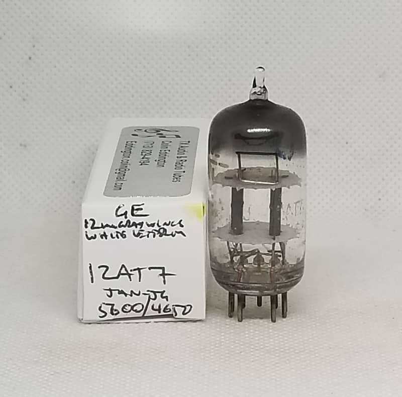 GE JAN 12AT7 Gray Plate Balanced Single NOS ECC81 | Reverb
