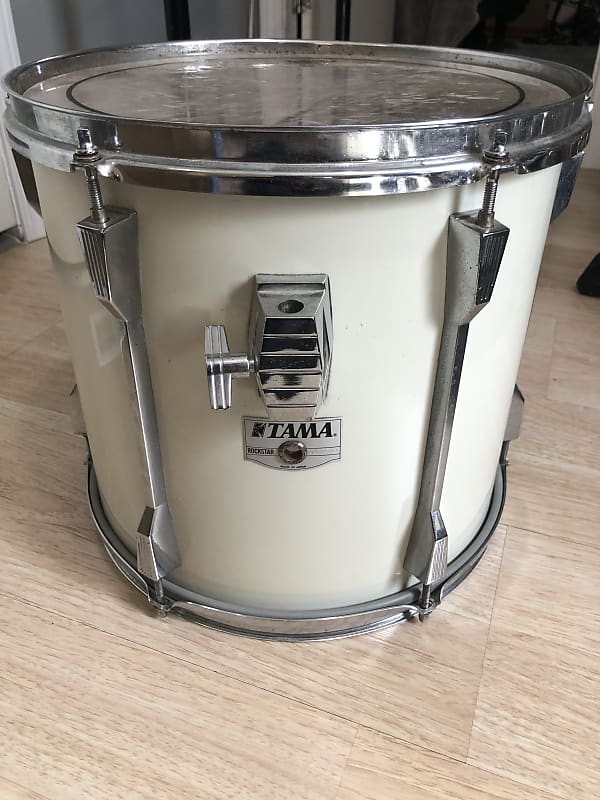 Tama Rockstar 13 inch Power Tom White Wrap Japan | Reverb