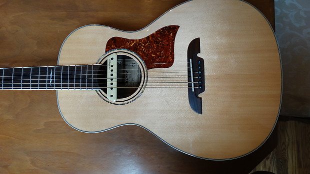 Alvarez AP70 Parlor Guitar with L R Baggs M1 Pickup Natural | Reverb