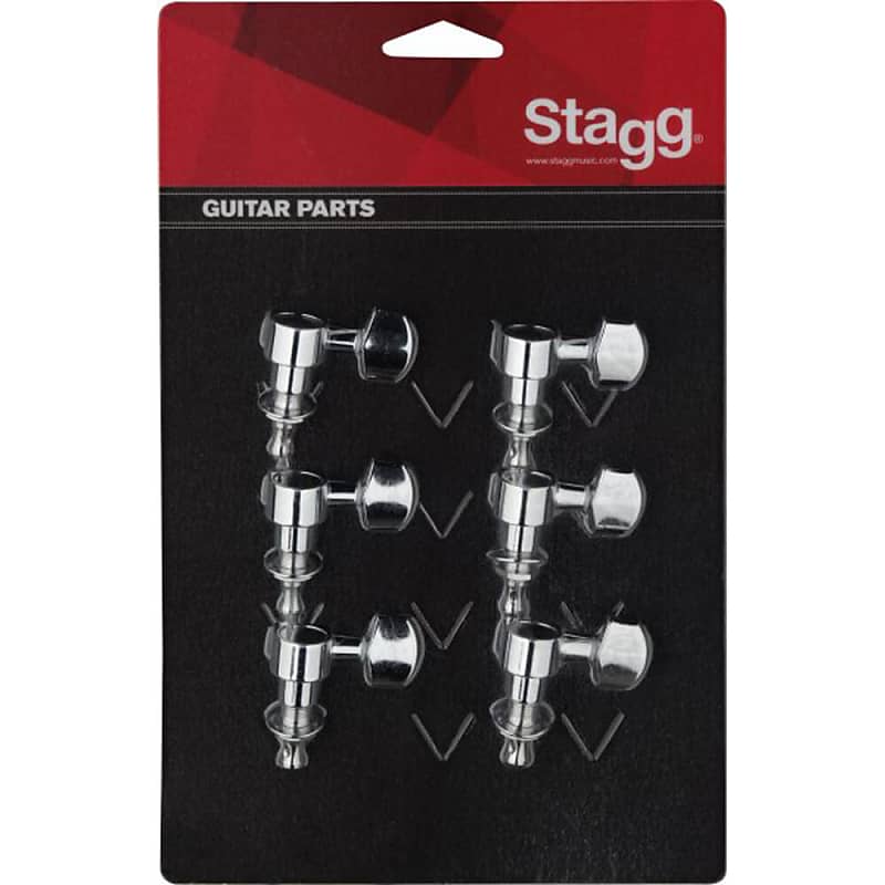 Stagg KG673CR 6 In-Line Machine Heads For Electric Guitars | Reverb