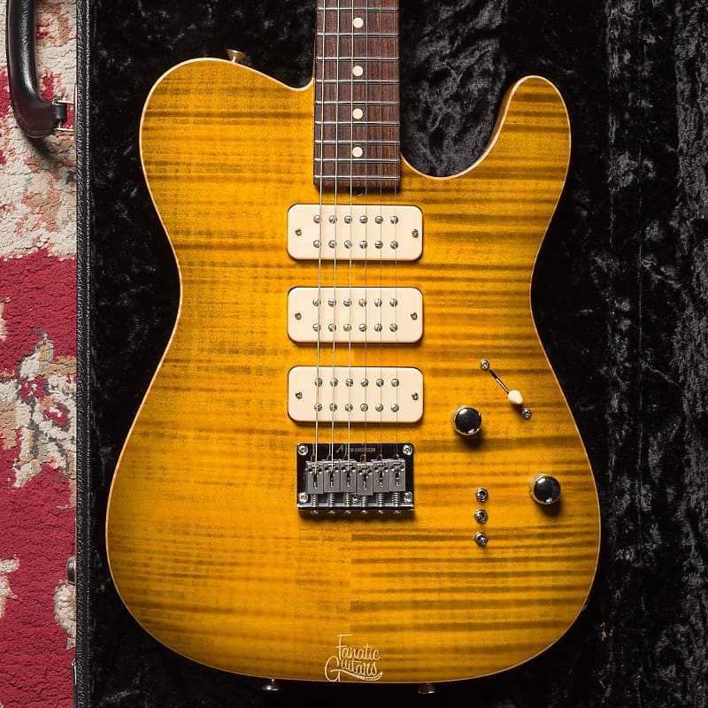Tom Anderson Hollow T Drop Top - Deep Tobacco Fade | Reverb Canada