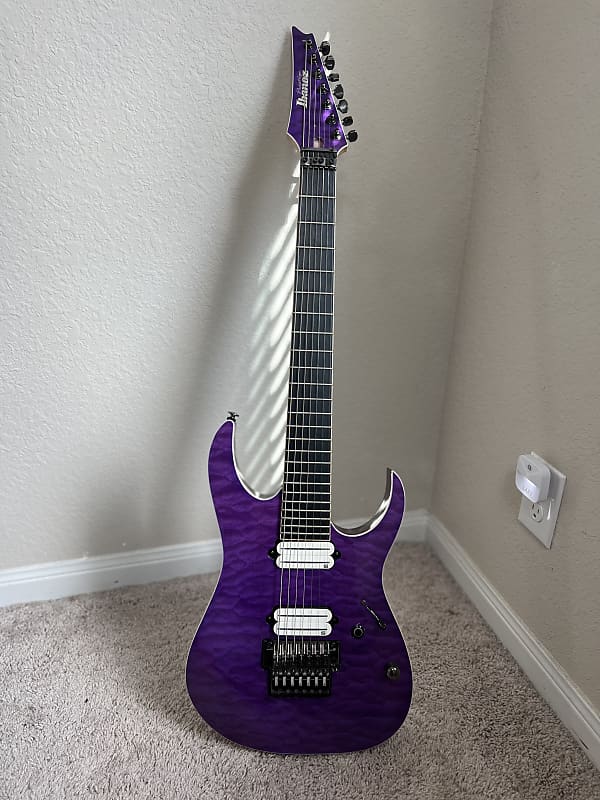 Ibanez RGR-7QM 2022 - Trans Purple | Reverb