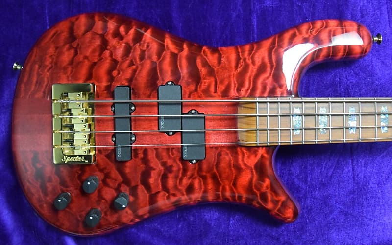 Spector USA NS-2, Black Cherry Gloss / Quilt Maple Top / Pau | Reverb