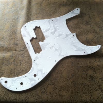 Precision Bass Pickguard 4 Ply Dark Red Tortoise Shell | Reverb