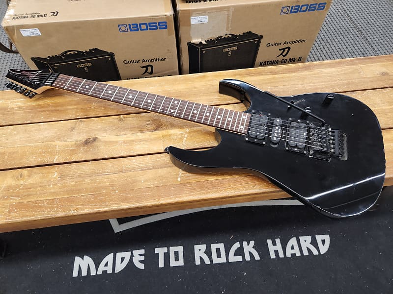 Ibanez RG470/570 1998 Black 24 year old Ibanez RG electric | Reverb