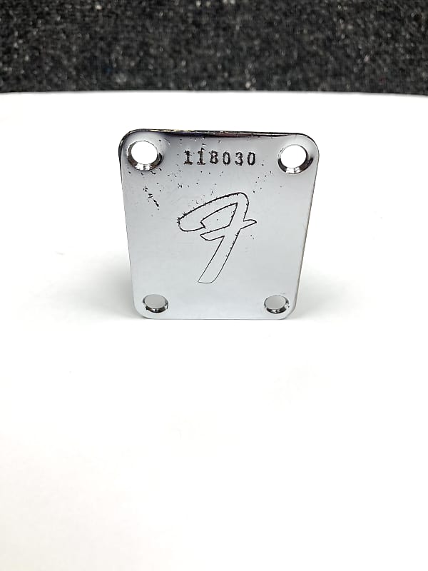 1965-1966 Fender F-Neck Plate #118030 Stratocaster Telecaster | Reverb