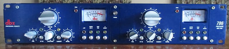 DBX 786 Blue Series 2-Channel Mic Preamp (2 Available) | Reverb