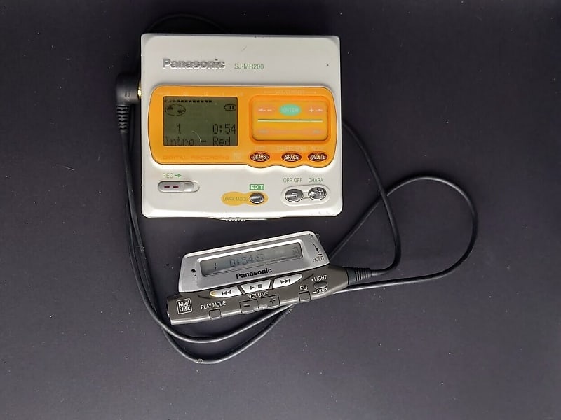 Rare working panasonic minidisc recorder sj-mr200 - White | Reverb