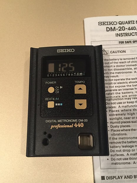 Seiko DM-20 Professional 440 Digital Metronome | Reverb