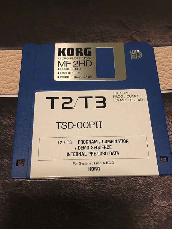 KORG T2/T3 Original TSD-00PII PROG/ COMBI/ DEMO SEQUENCE DISK | Reverb