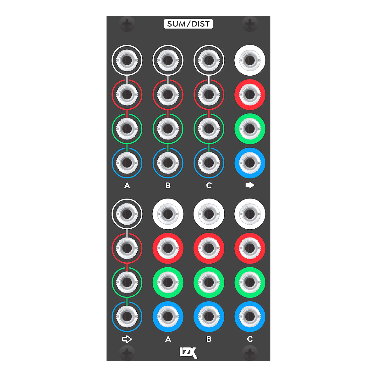 LZX Industries Sum/Dist Eurorack Synthesizer Module | Reverb Canada