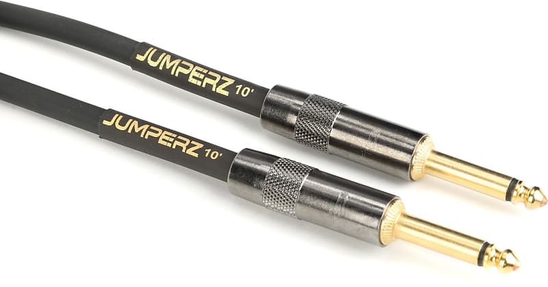 JUMPERZ Zipline Gold Instrument Cable - 10 feet | Reverb