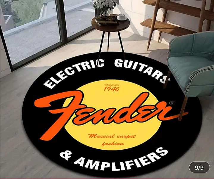 Ariel Bender Music Themed Throw Rug | Reverb