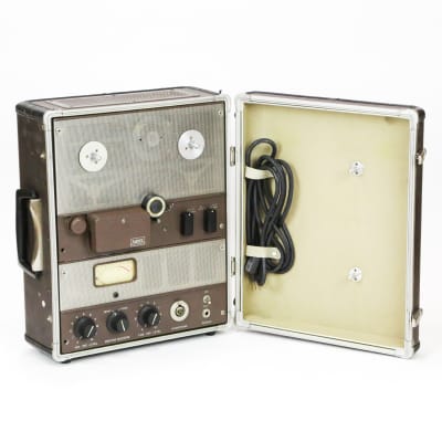 1964 Ampex Model 602 Burgundy Leatherette Portable Analog | Reverb