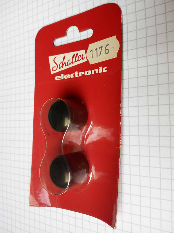 Schaller Dome Speed Knobs Art.-Nr.1176 Paar Schwarzchrom | Reverb