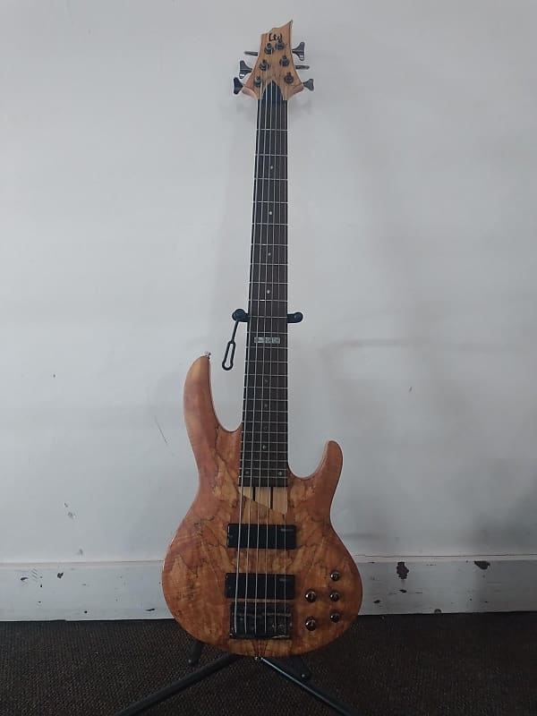 LTD B-206SM 6 string bass in spalted maple | Reverb