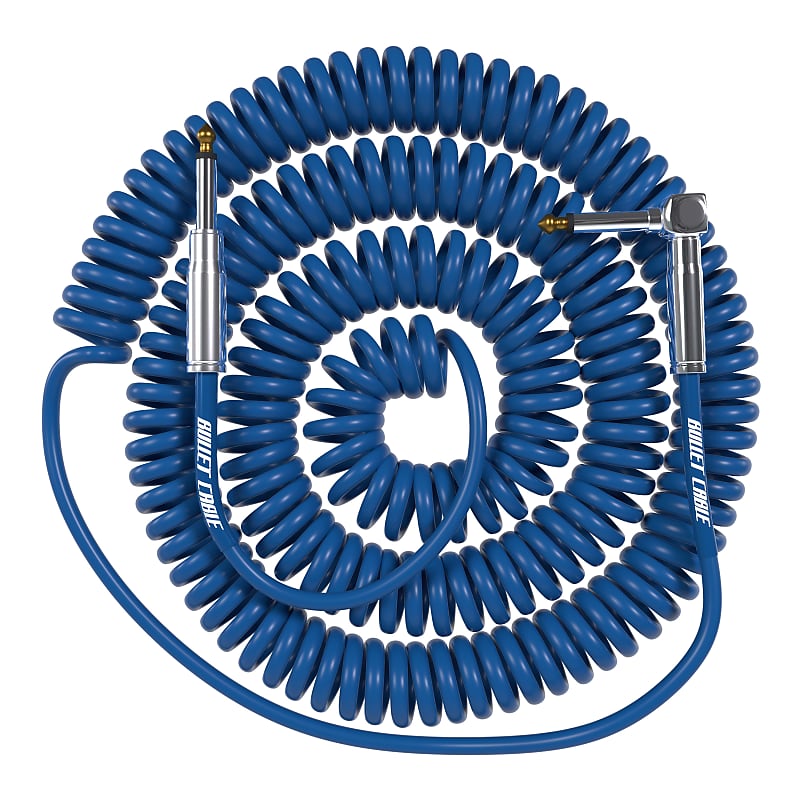 Bullet Cable 30′ Classic Blue Coil Cable | Reverb