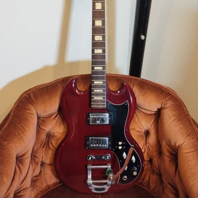 MIK Global SG Style Electric Guitar 1970s - Red | Reverb